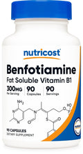 Nutricost benfotiamine 300 mg capsules