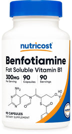 Nutricost benfotiamine 300 mg capsules