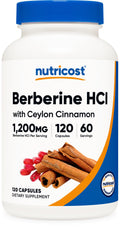 Nutricost Berberine HCl cinnamon capsules