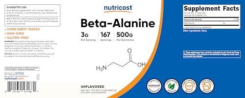Nutricost Beta Alanine for strength training