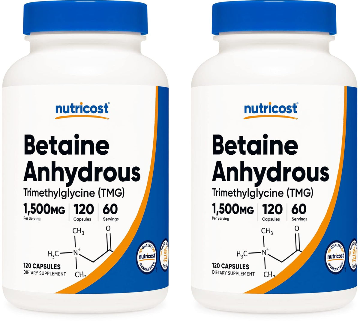 Nutricost Betaine Anhydrous capsules for energy