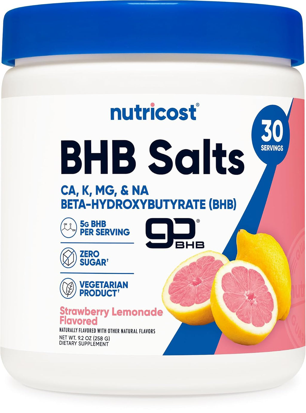 Nutricost BHB Salts Strawberry Lemonade