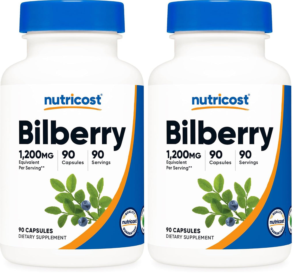 Nutricost Bilberry capsules for eye health