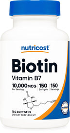 Nutricost biotin softgels for hair health