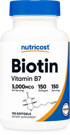 Nutricost biotin softgels for hair
