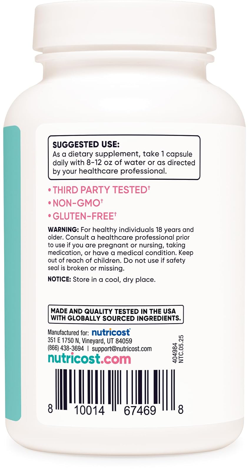 Nutricost Black Cohosh for hormonal balance