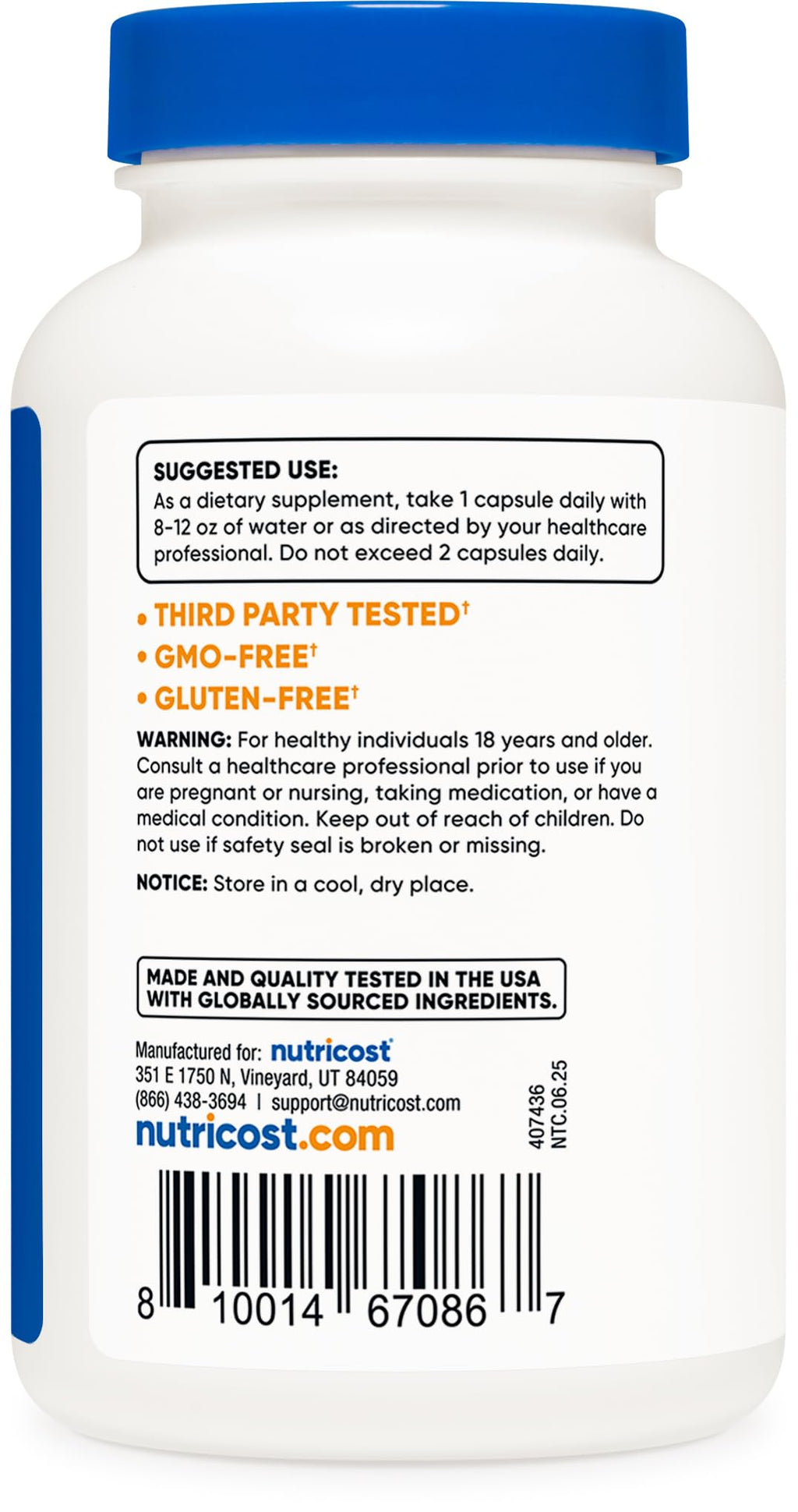 Nutricost Boron for improved nutrient absorption
