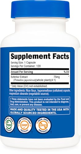 Nutricost Butterbur Extract for optimal wellness