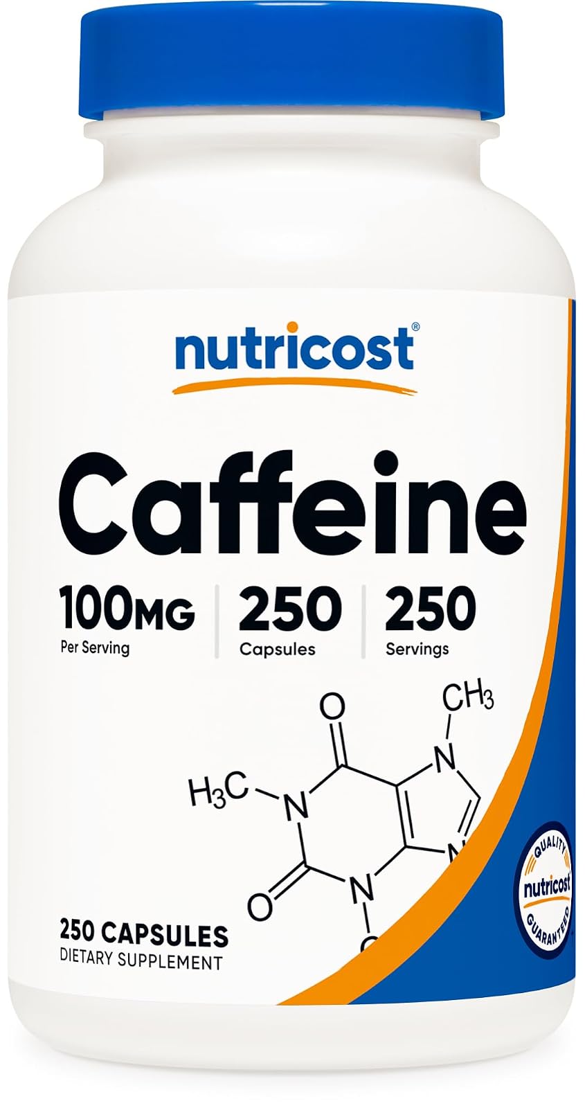 Nutricost caffeine capsules for energy