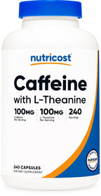 Nutricost caffeine with l-theanine capsules