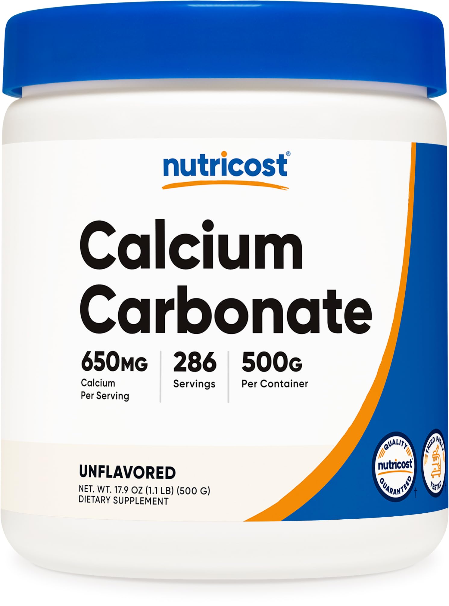 Nutricost calcium carbonate powder supplement
