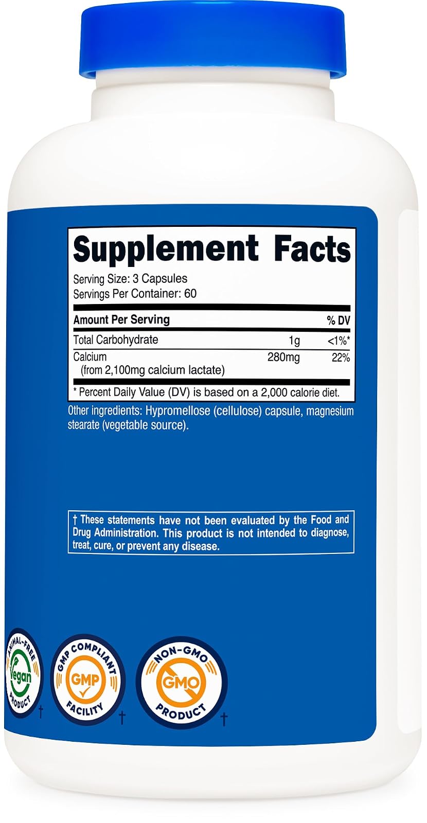 Nutricost calcium lactate for daily nutrition