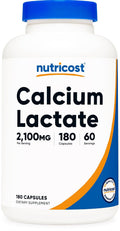 Nutricost calcium lactate supplement capsules