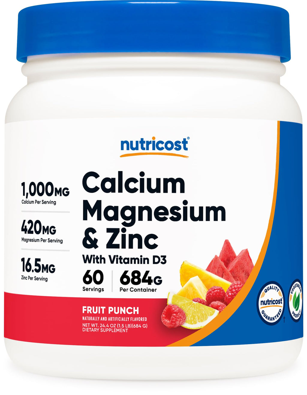 Nutricost calcium magnesium zinc powder