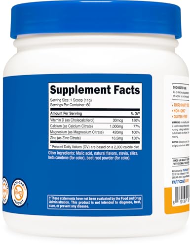Nutricost calcium powder for muscle support