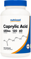 Nutricost Caprylic Acid capsules for gut health