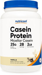 Nutricost casein protein powder vanilla