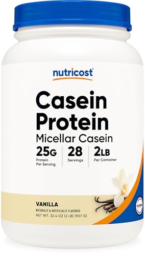 Nutricost casein protein powder vanilla
