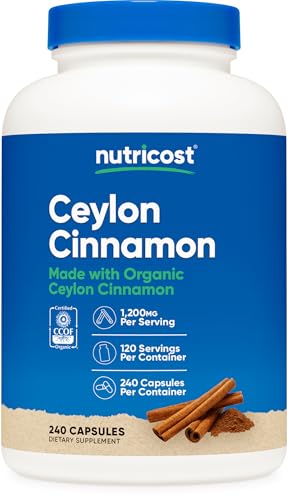 Nutricost Ceylon cinnamon capsules for wellness