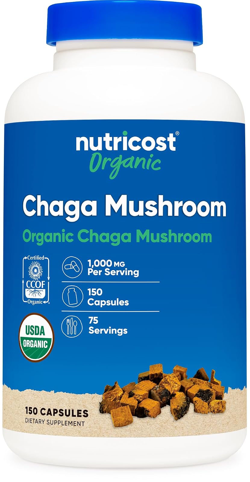 Nutricost chaga mushroom capsules