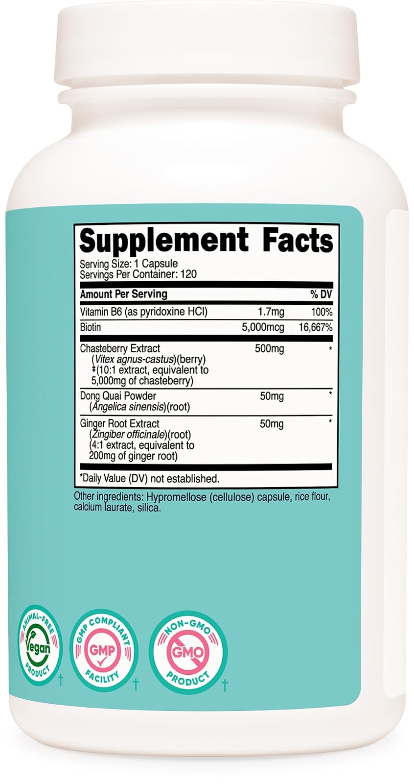 Nutricost Chasteberry capsules for daily health