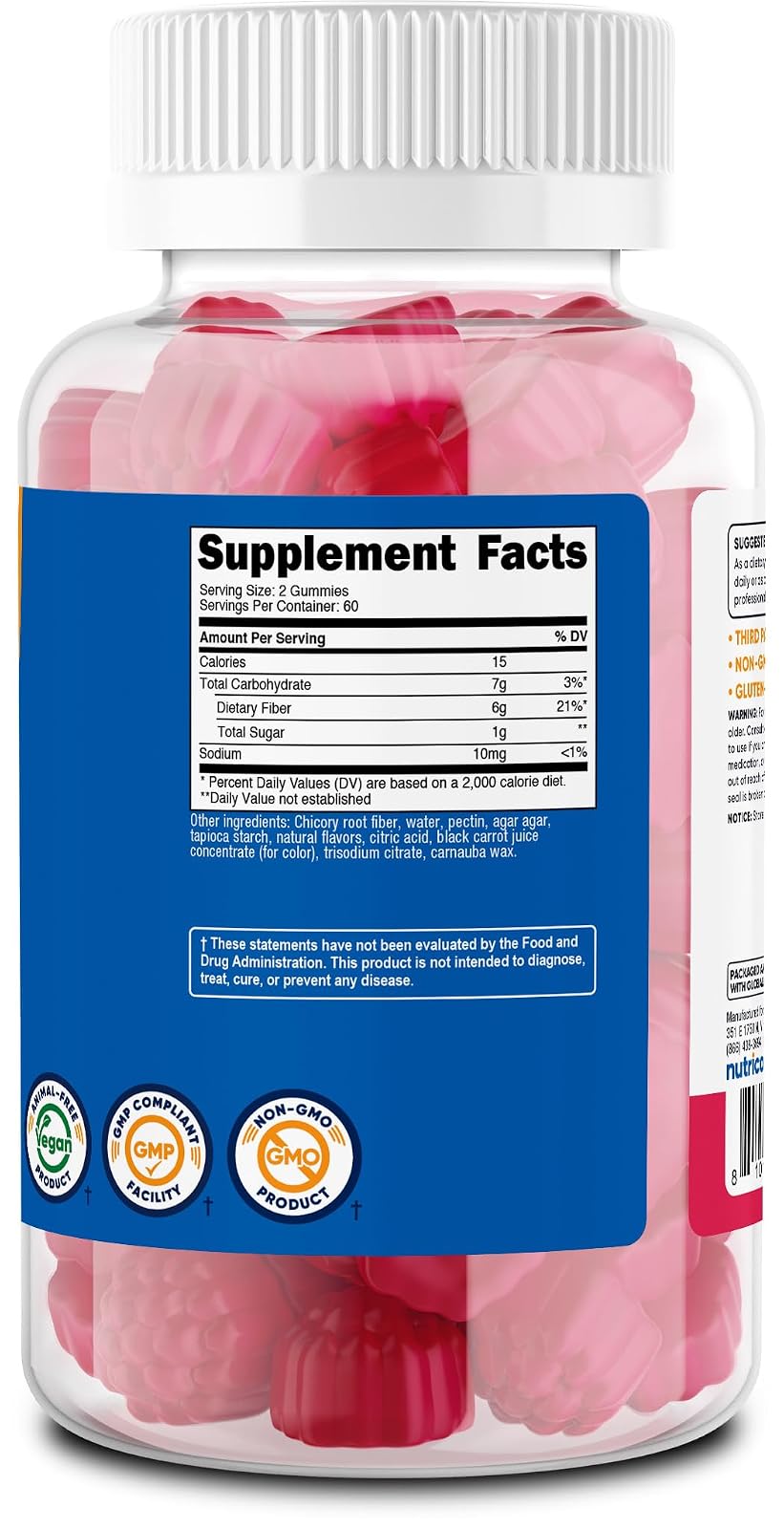 Nutricost chewable fiber for wellness