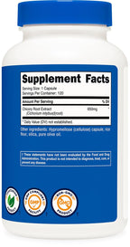 Nutricost chicory root 650 mg supplement