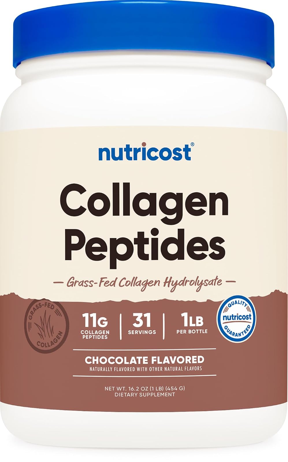 Nutricost chocolate collagen peptides powder