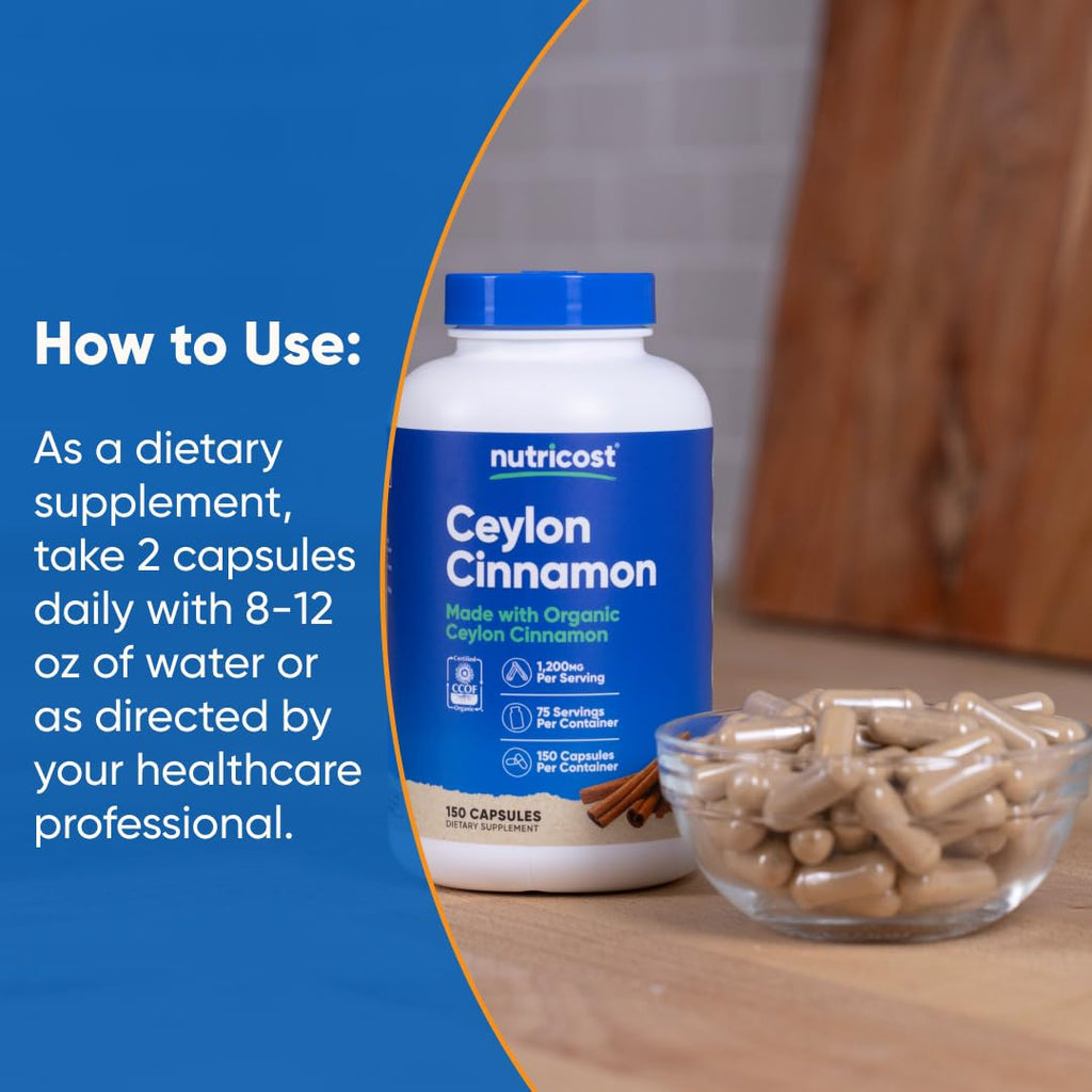 Nutricost cinnamon for natural flavouring