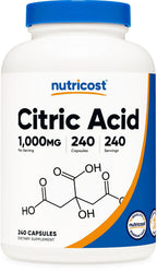 Nutricost citric acid supplement capsules