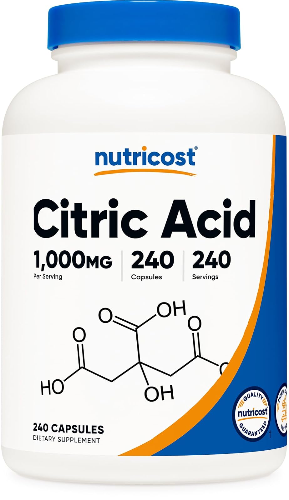 Nutricost citric acid supplement capsules