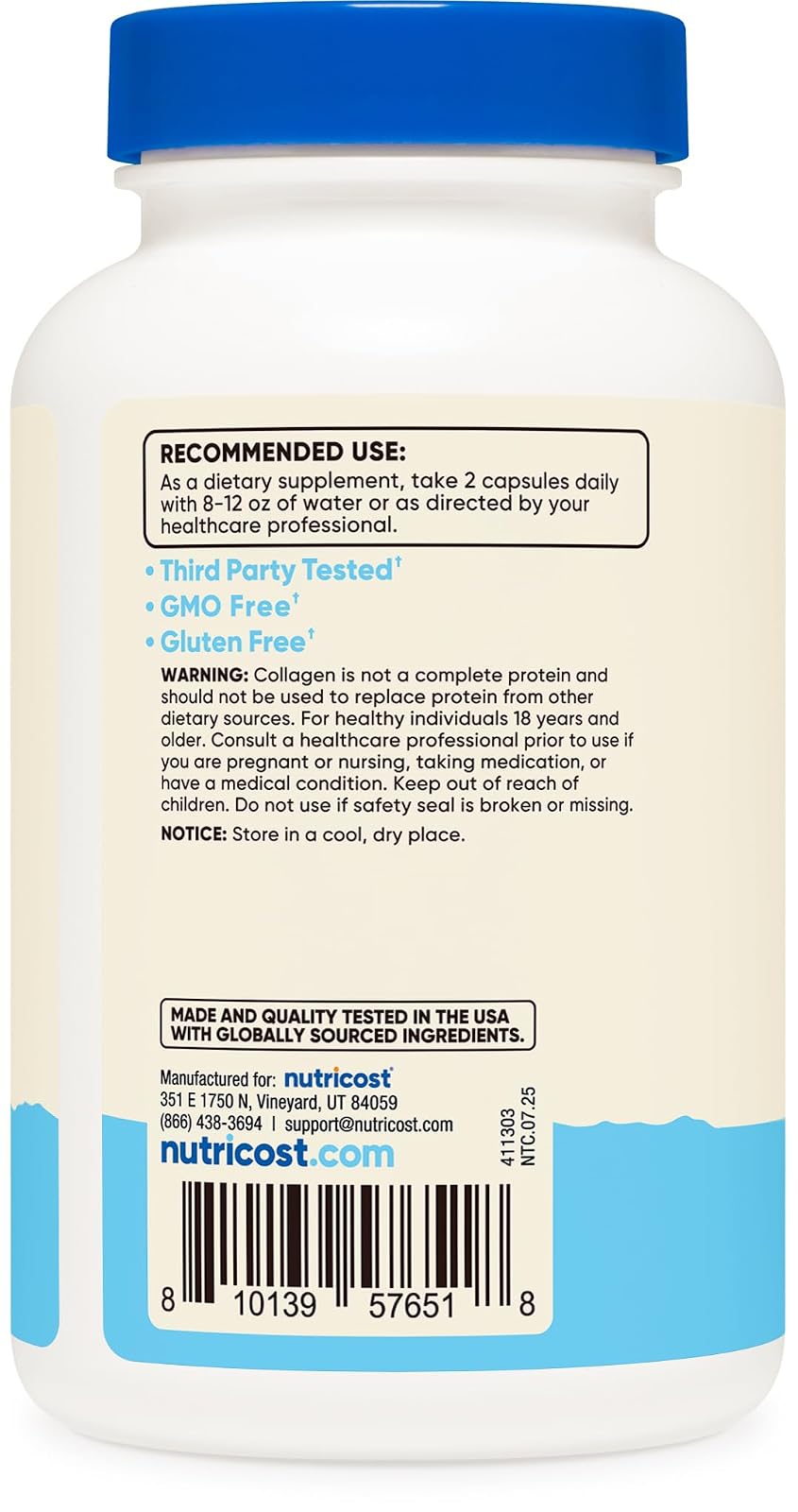 Nutricost collagen for beauty benefits