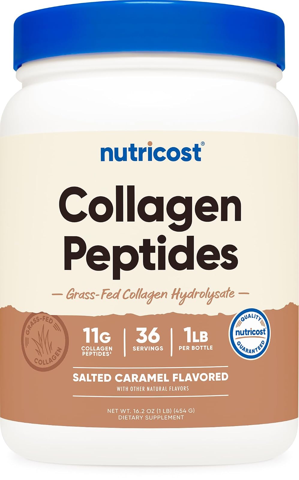Nutricost collagen peptides salted caramel
