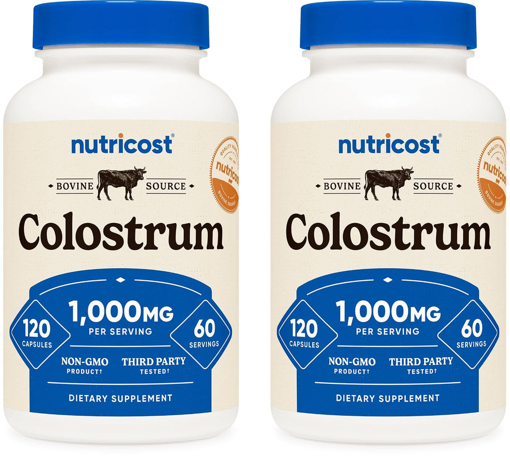 Nutricost colostrum capsules for wellness