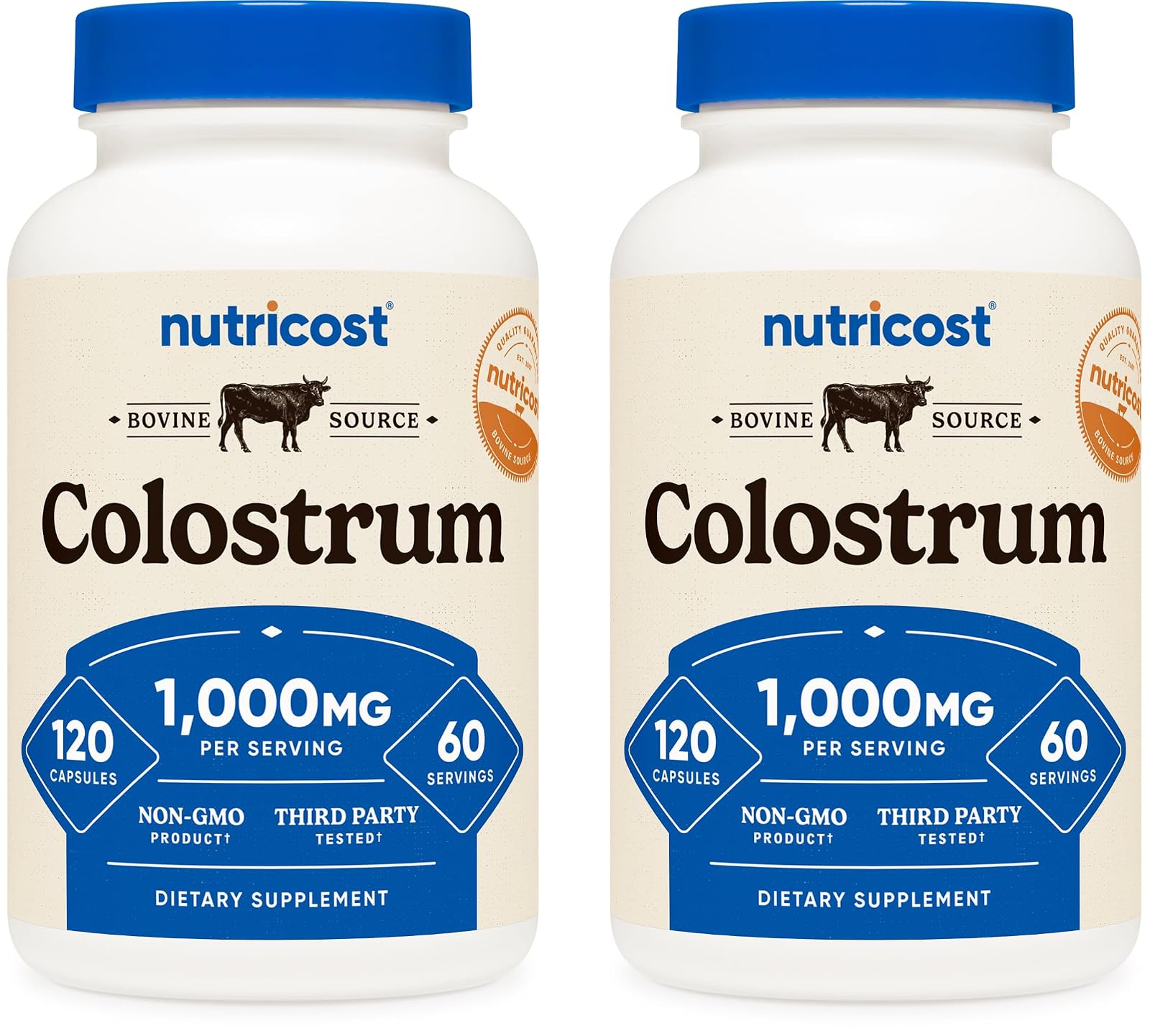 Nutricost colostrum capsules for wellness