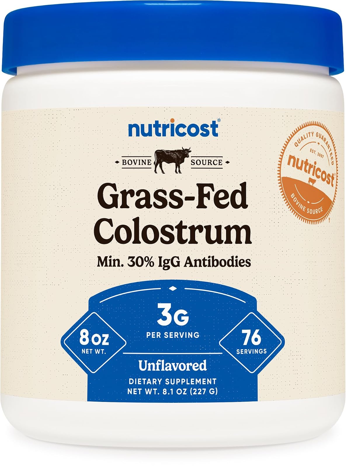 Nutricost colostrum powder for multivitamins