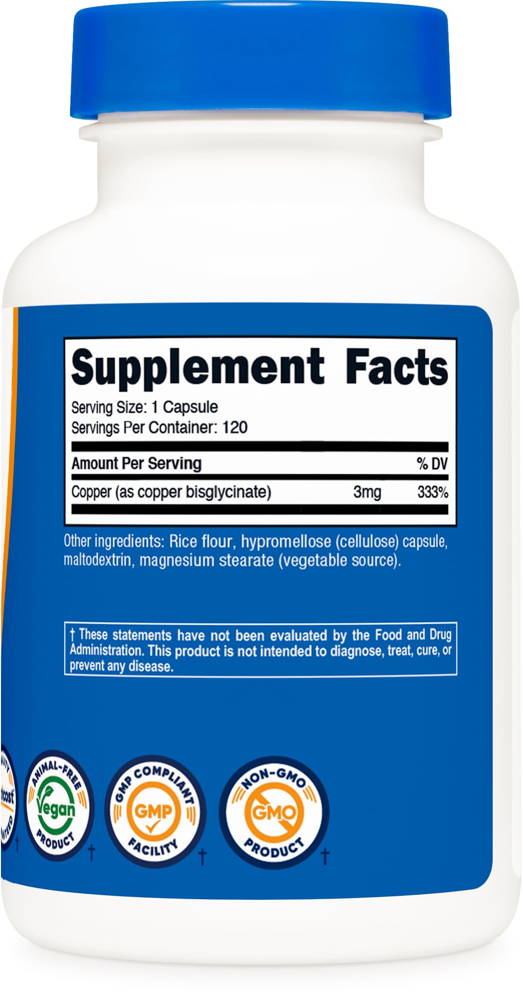 Nutricost copper for daily nutrition