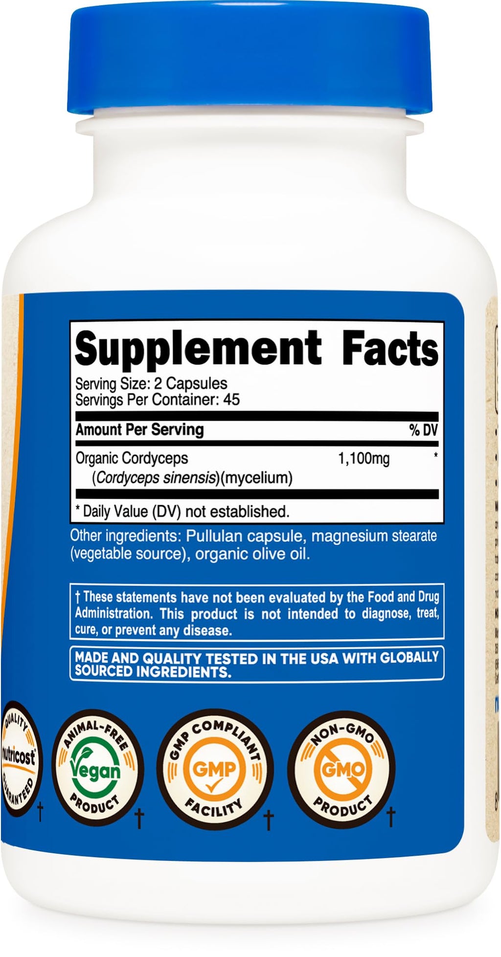 Nutricost Cordyceps for athletic recovery