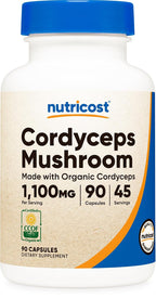 Nutricost cordyceps mushroom capsules