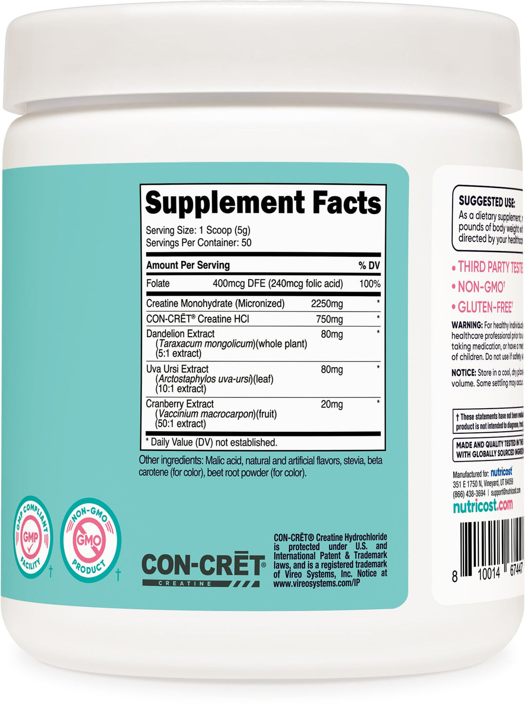 Nutricost creatine for energy boost