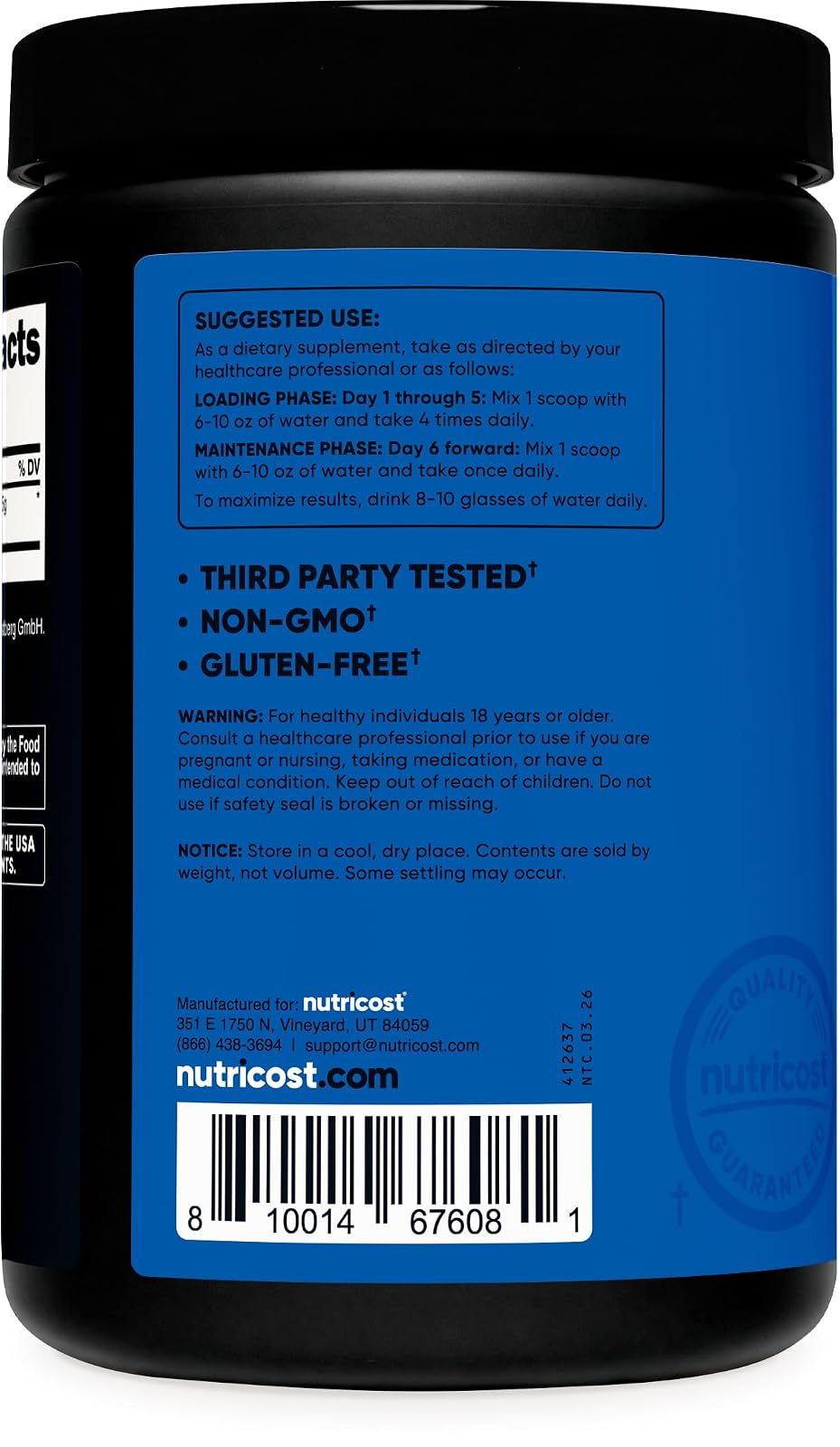 Nutricost creatine for improved performance