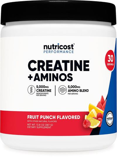 Nutricost Creatine + Aminos BCAA Blend - 30 Servings