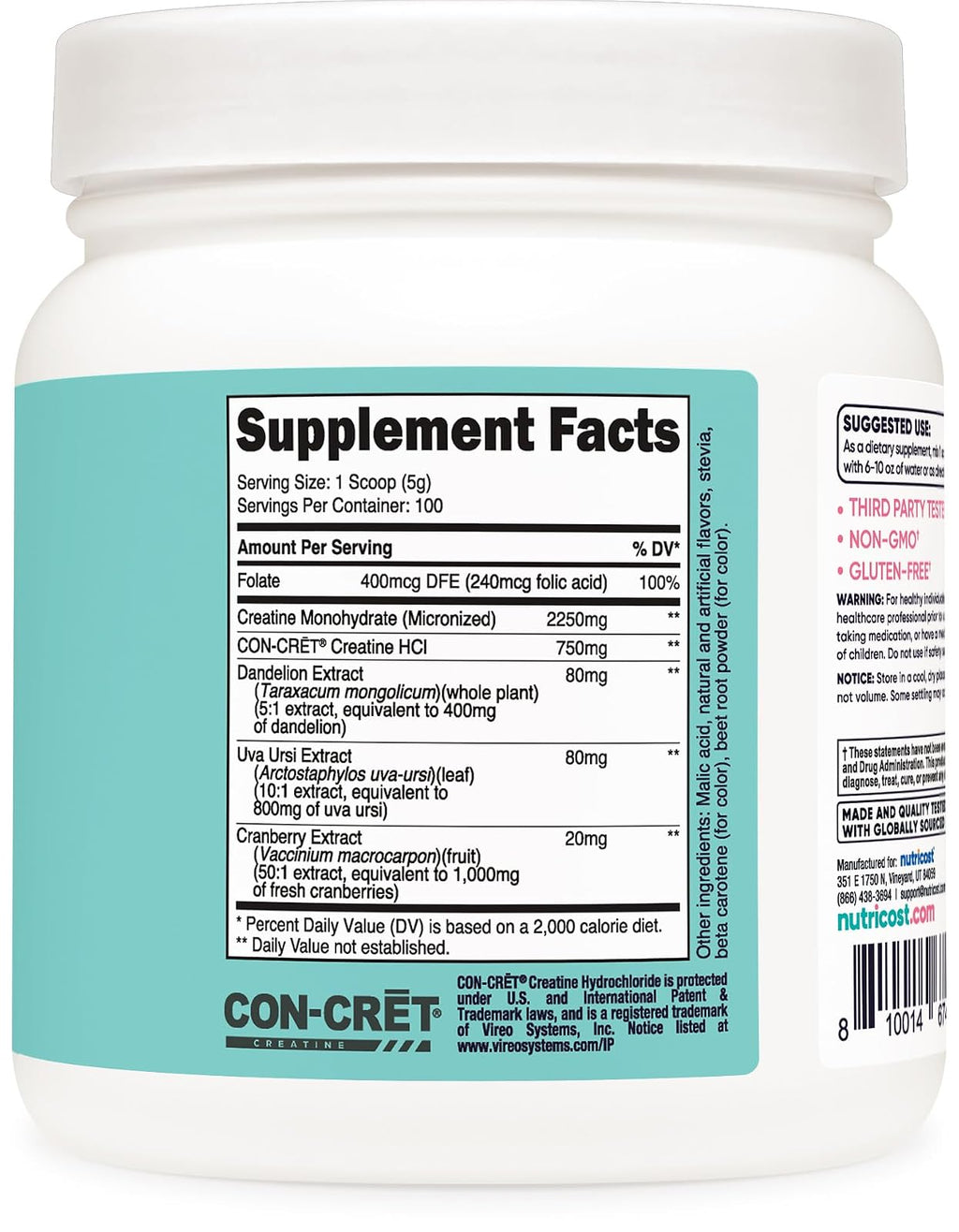 Nutricost creatine for post-workout recovery