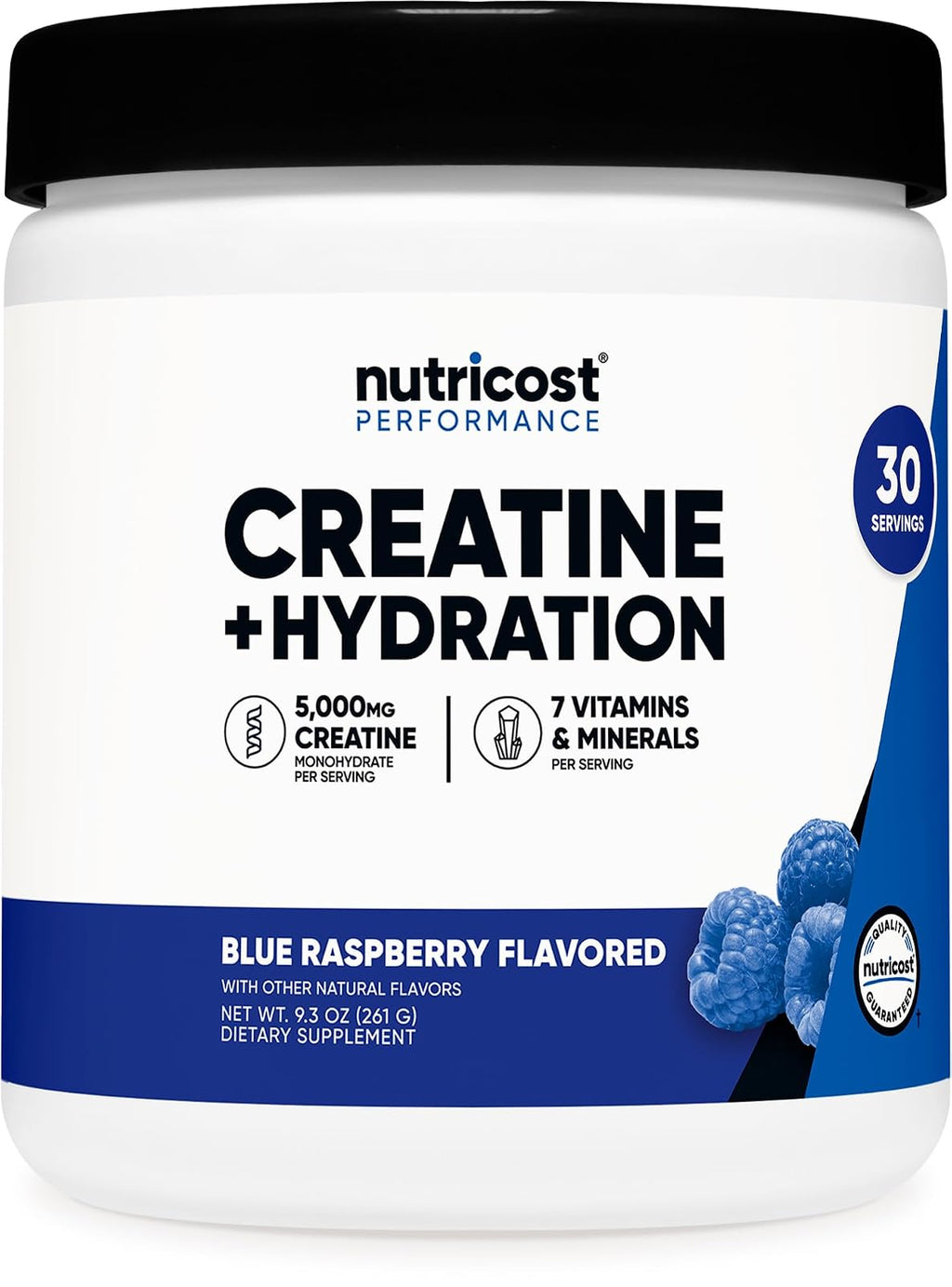 Nutricost creatine monohydrate blue raspberry flavour