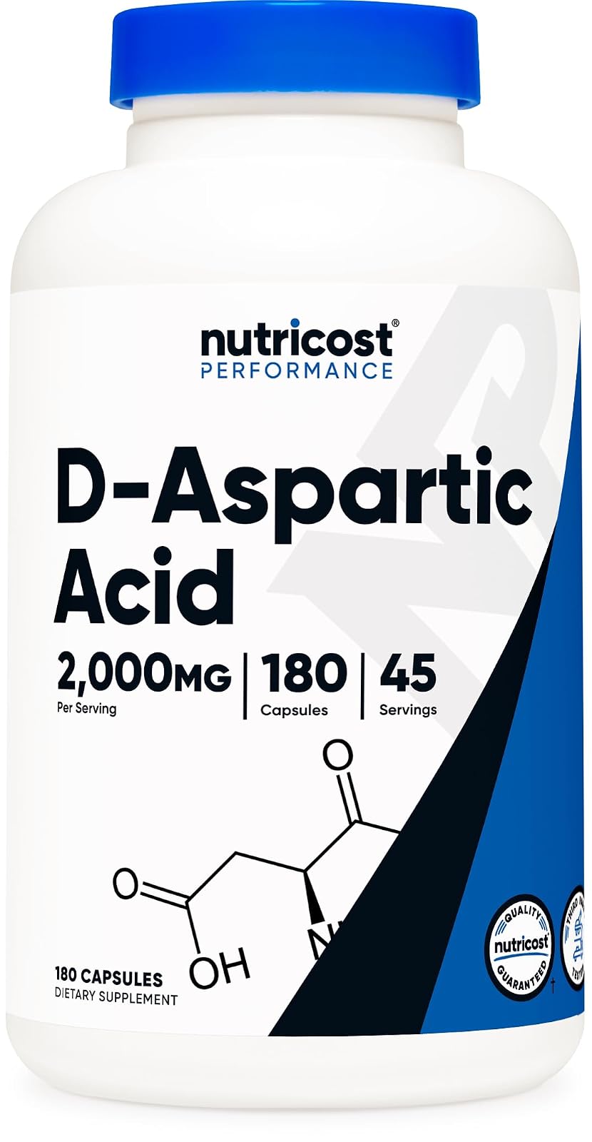 Nutricost D-Aspartic Acid capsules for testosterone