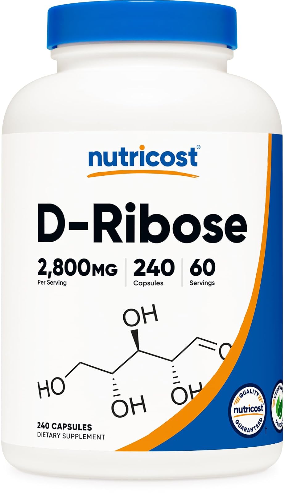 Nutricost D-Ribose multivitamins for energy