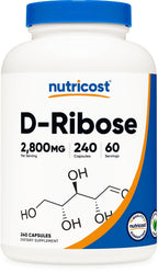 Nutricost D-Ribose multivitamins for energy