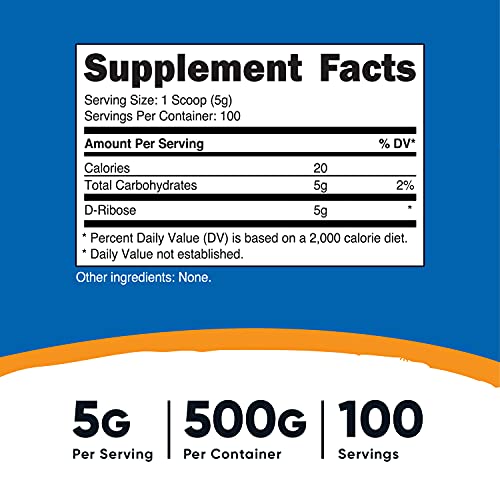 Nutricost D-Ribose powder for recovery