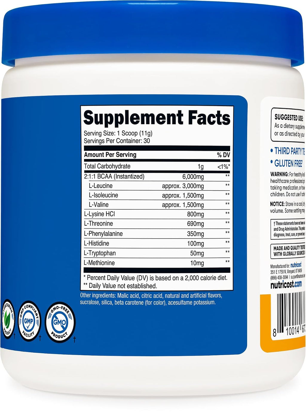 Nutricost EAA blend with tropical flavour
