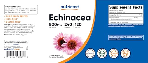 nutricost echinacea for overall vitality